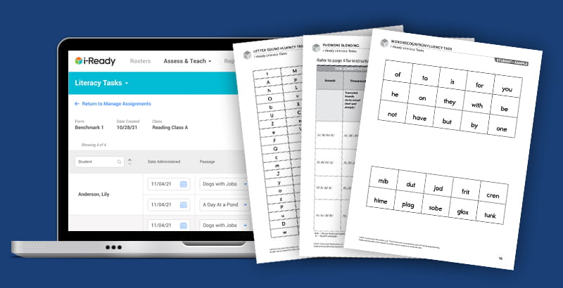 Reading Fluency Assessments & Literacy Tasks | i-Ready